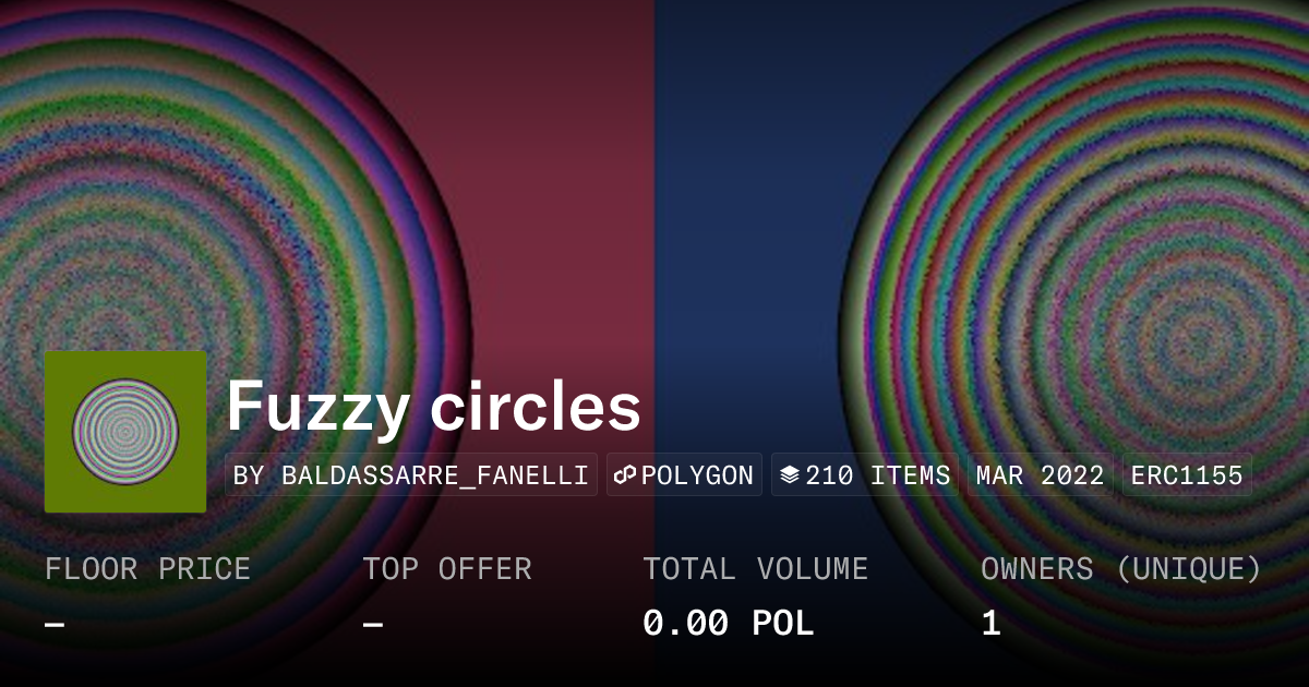 Fuzzy circles - Collection | OpenSea