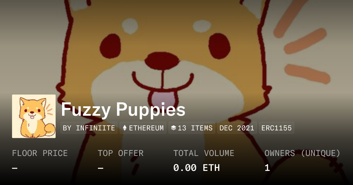 Fuzzy Puppies - Collection | OpenSea
