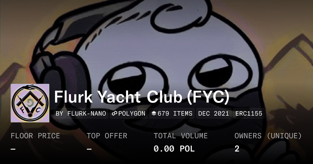 Flurk Yacht Club (FYC) - Collection | OpenSea