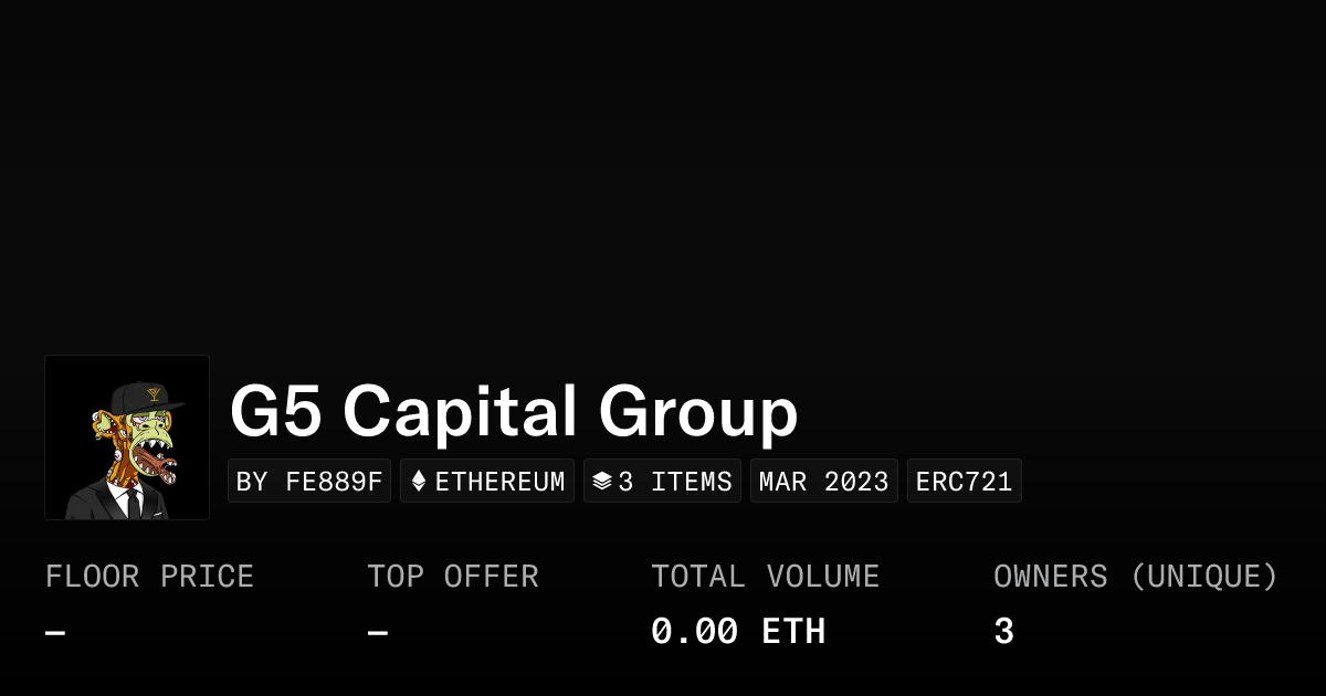 G5 Capital Group - Collection | OpenSea