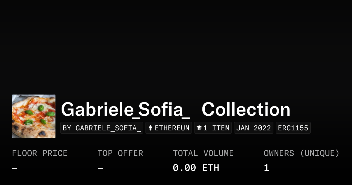 Gabriele_Sofia_ Collection - Collection | OpenSea