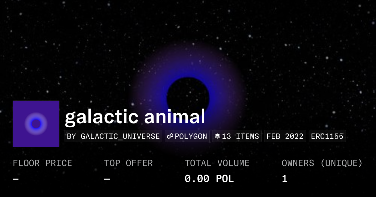 galactic animal - Collection | OpenSea