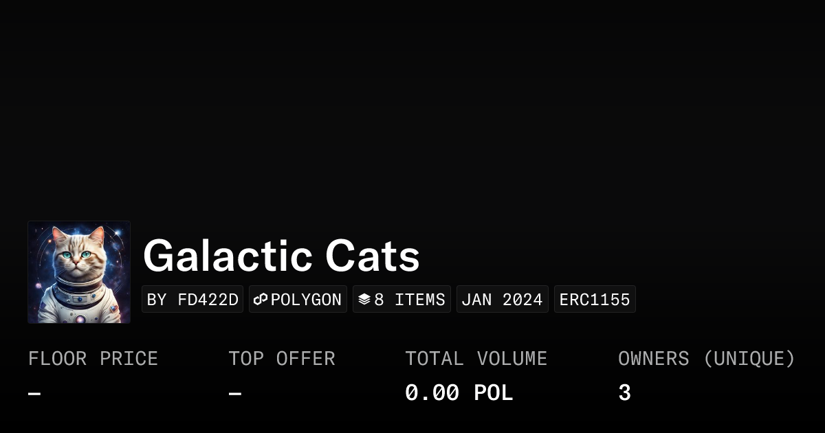 Galactic Cats - Collection | OpenSea