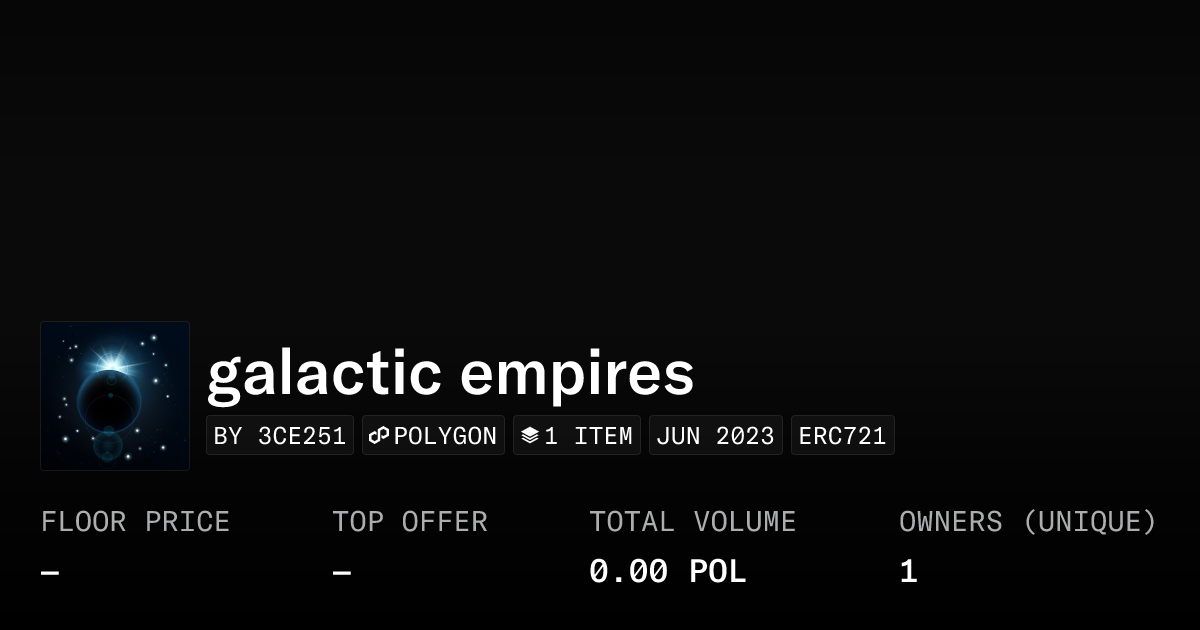 galactic empires - Collection | OpenSea