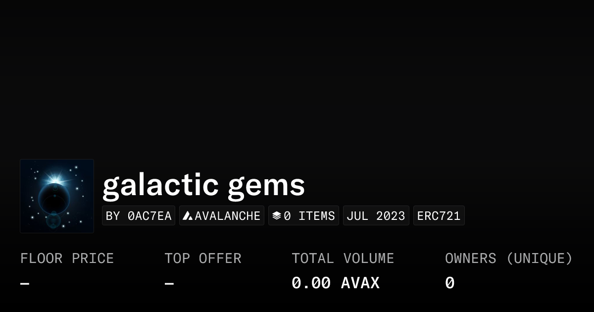 galactic gems - Collection | OpenSea