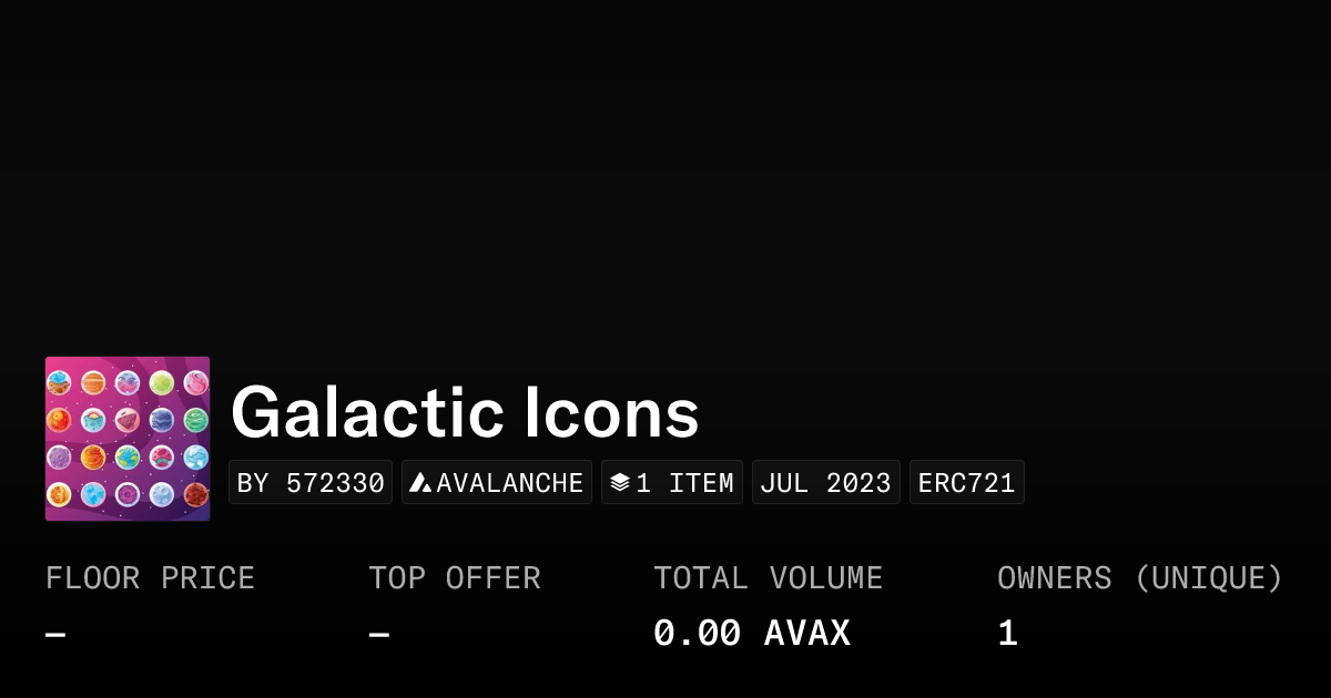 Galactic Icons - Collection | OpenSea