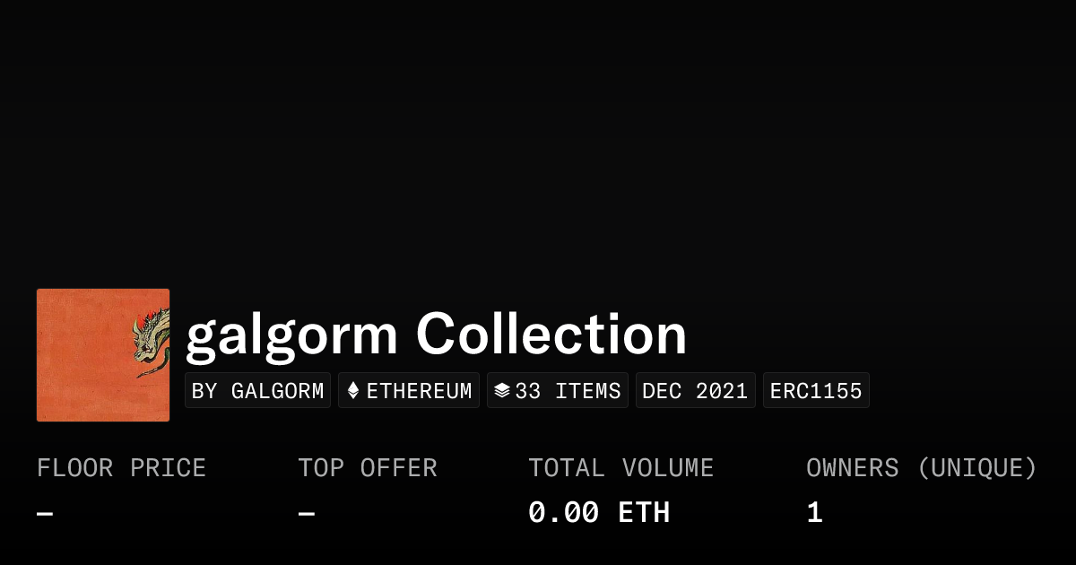 galgorm Collection - Collection | OpenSea