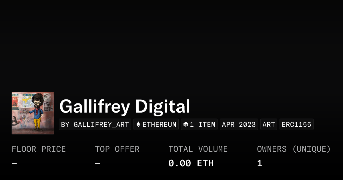 Gallifrey Digital - Collection | OpenSea