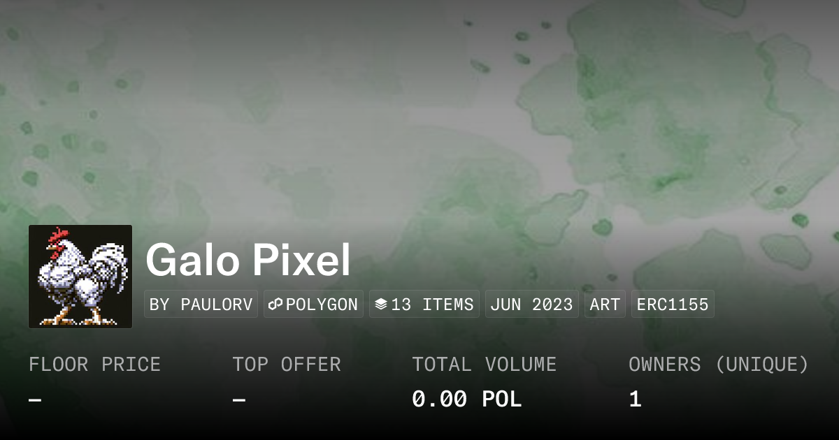 Galo Pixel - Collection | OpenSea