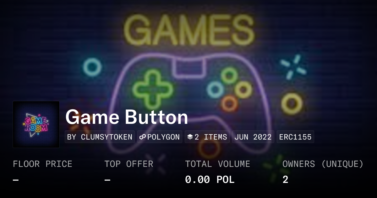 Game Button - Collection | OpenSea