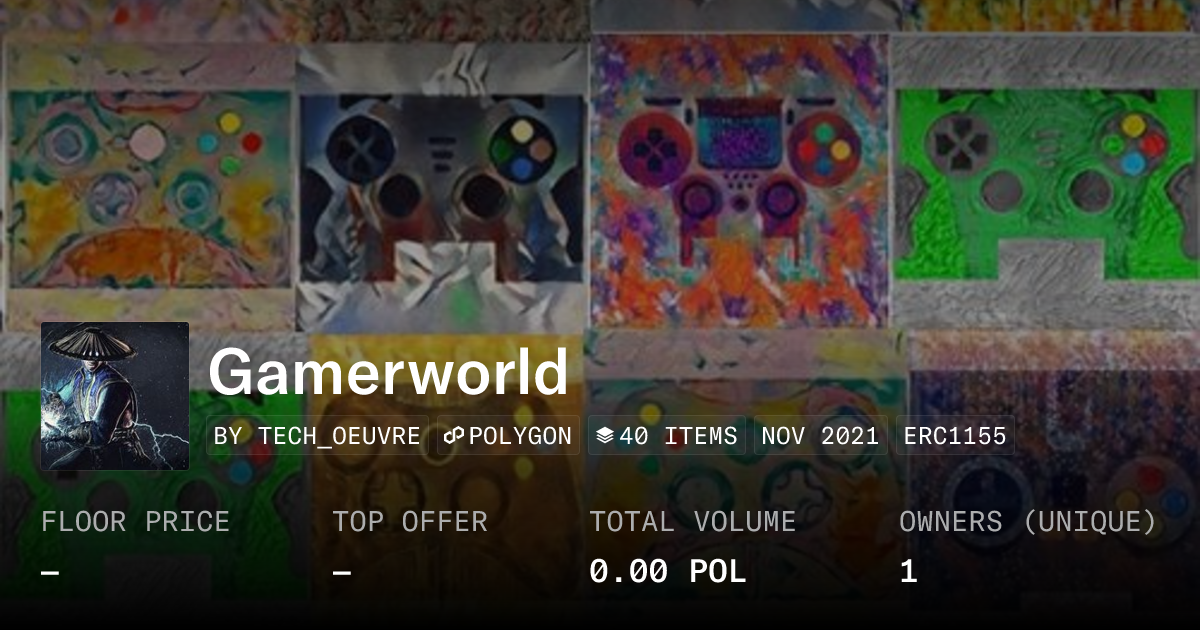 Gamerworld - Collection | OpenSea