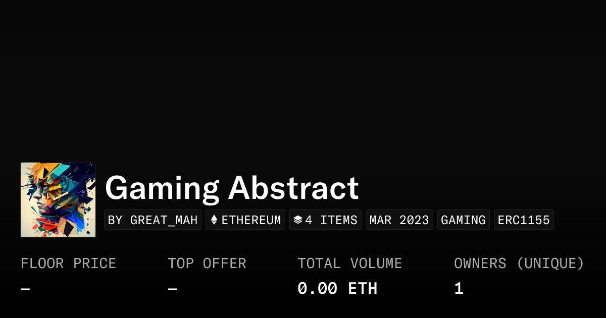 Gaming Abstract - Collection | OpenSea