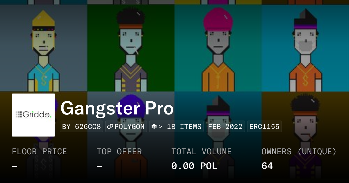 Gangster Pro - Collection | OpenSea