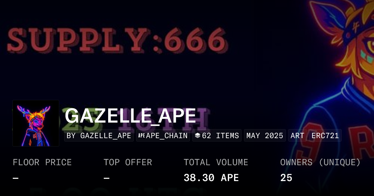 GAZELLE_APE - Collection | OpenSea