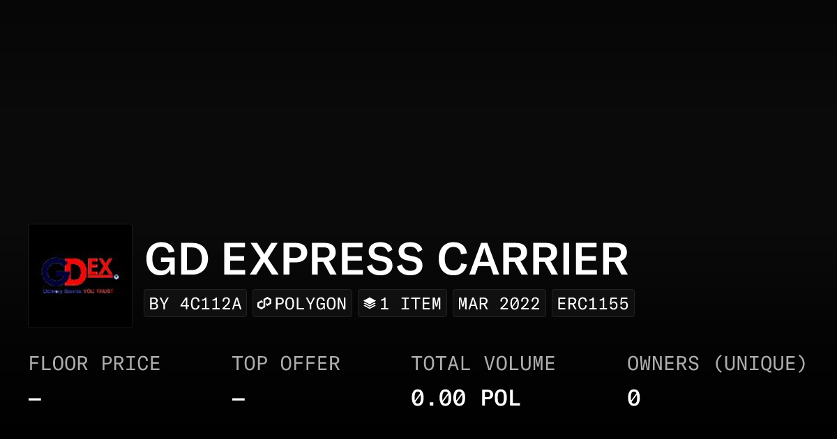 GD EXPRESS CARRIER - Collection | OpenSea