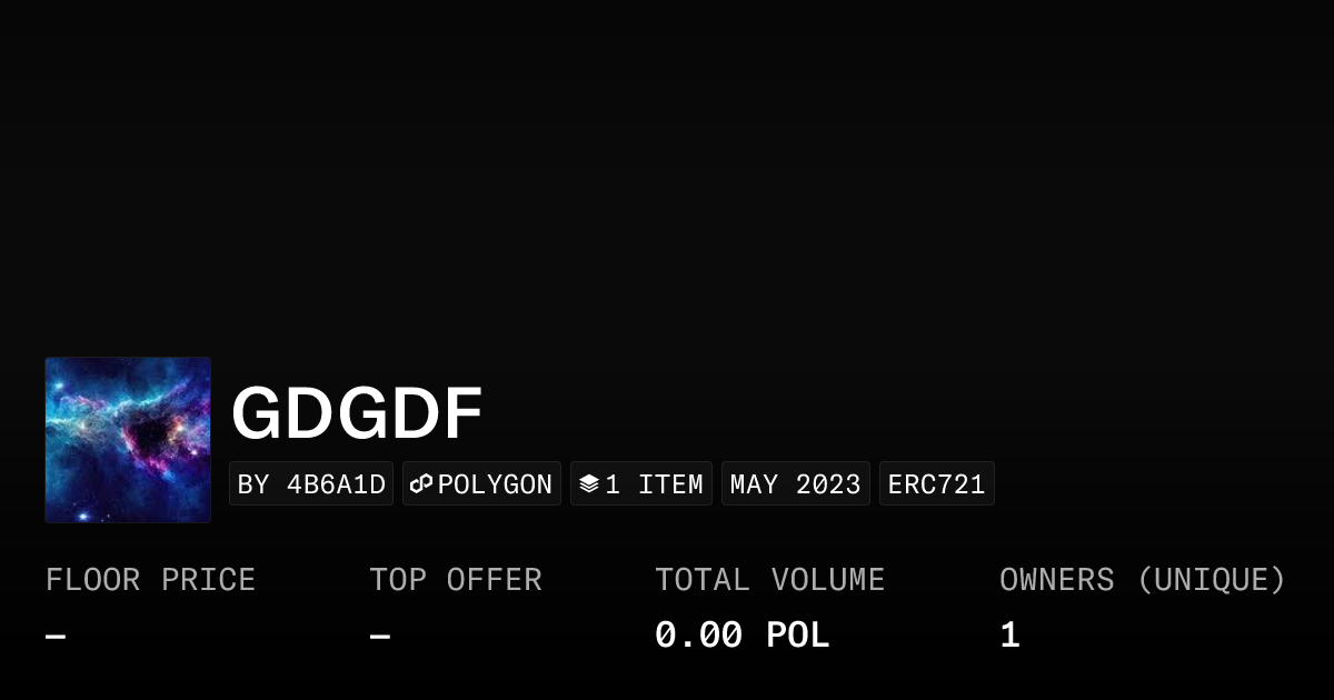 GDGDF - Collection | OpenSea