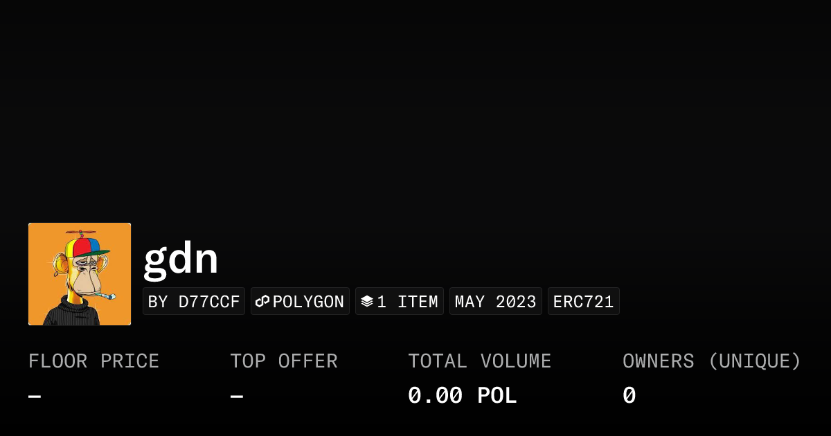 gdn - Collection | OpenSea