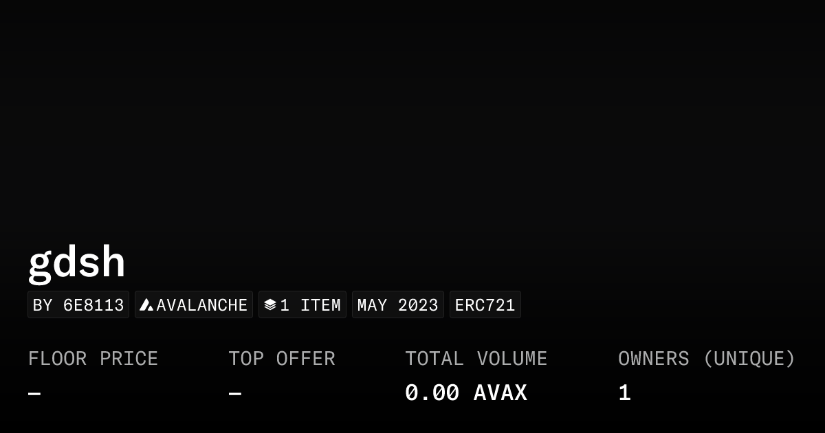 gdsh - Collection | OpenSea