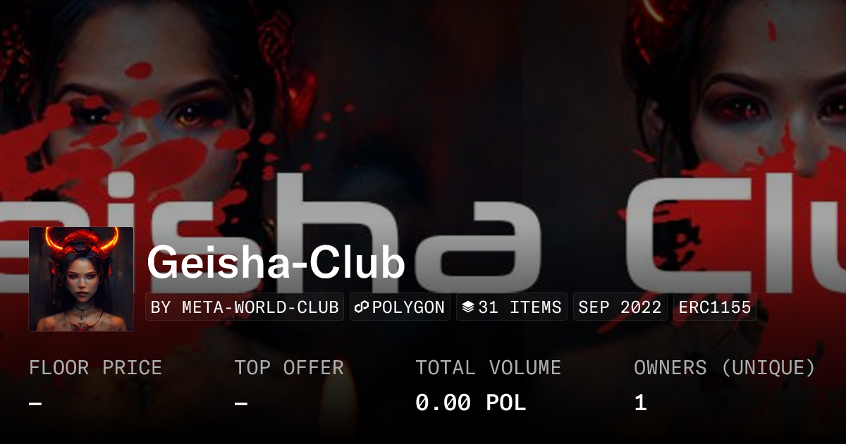 Geisha-Club - Collection | OpenSea