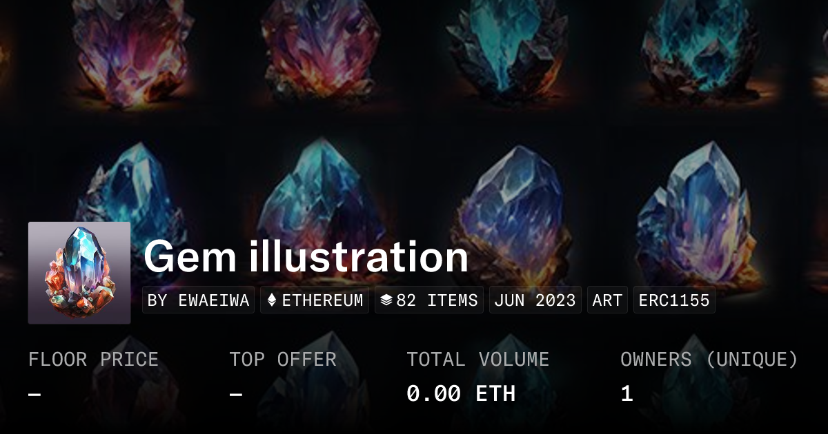Gem illustration - Collection | OpenSea