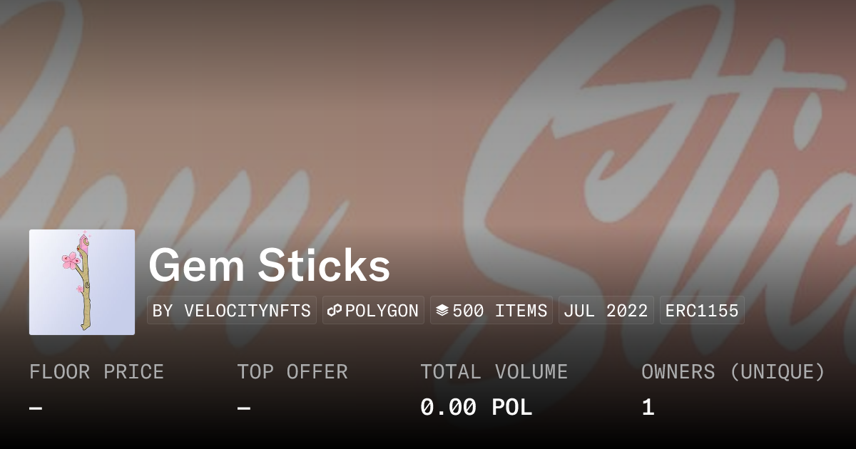 Gem Sticks - Collection | OpenSea
