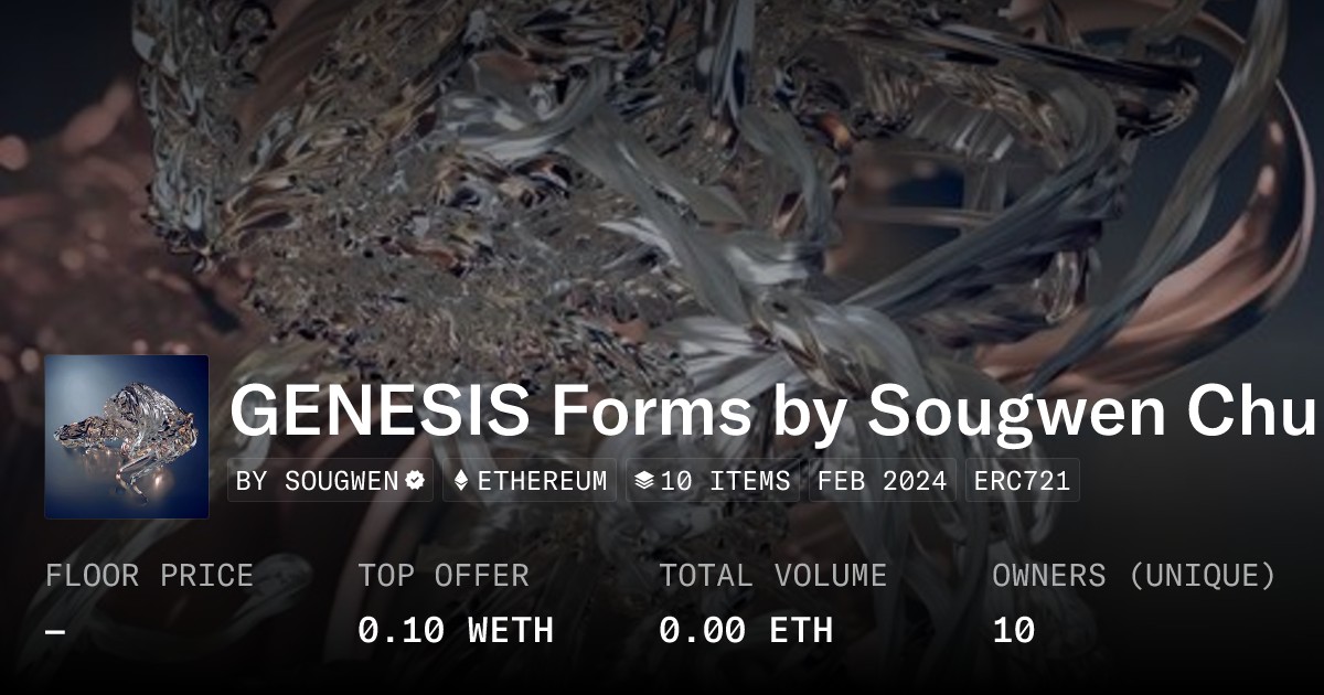 GENESIS Forms by Sougwen Chung - Collection | OpenSea