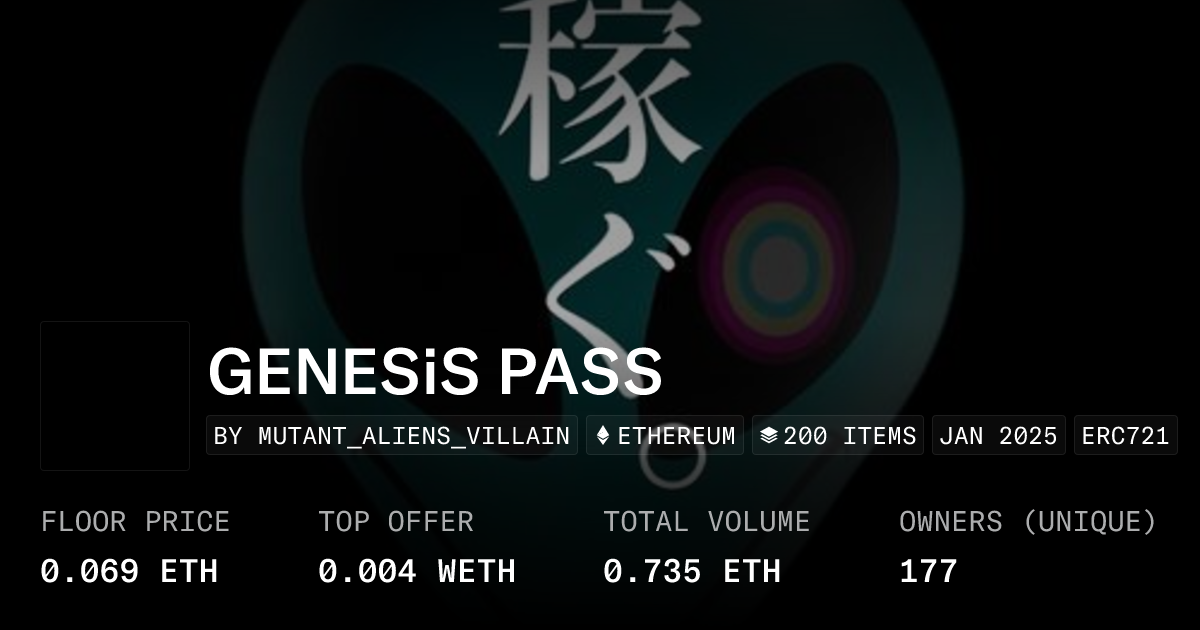 GENESiS PASS - コレクション |オープンシー