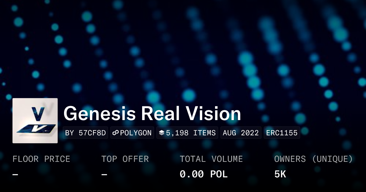 Genesis Real Vision - Collection | OpenSea