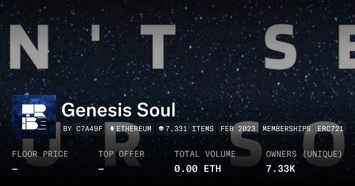 Genesis Soul - Collection | OpenSea