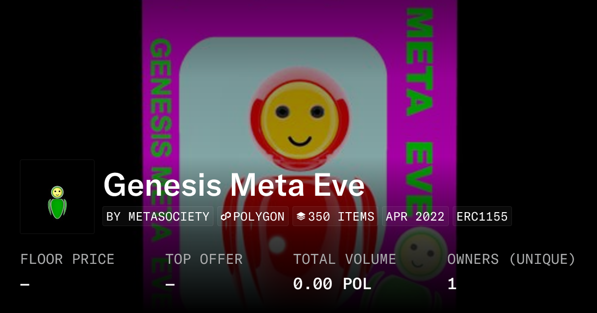 Genesis Meta Eve - Collection | OpenSea
