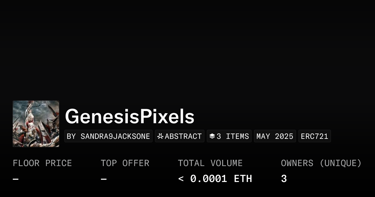 GenesisPixels - Collection | OpenSea