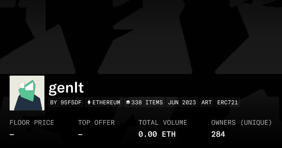 genIt - Collection | OpenSea