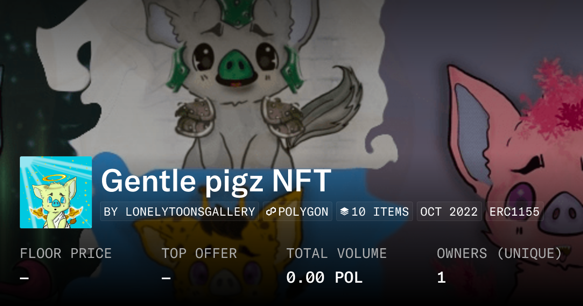 Gentle pigz NFT - Collection | OpenSea