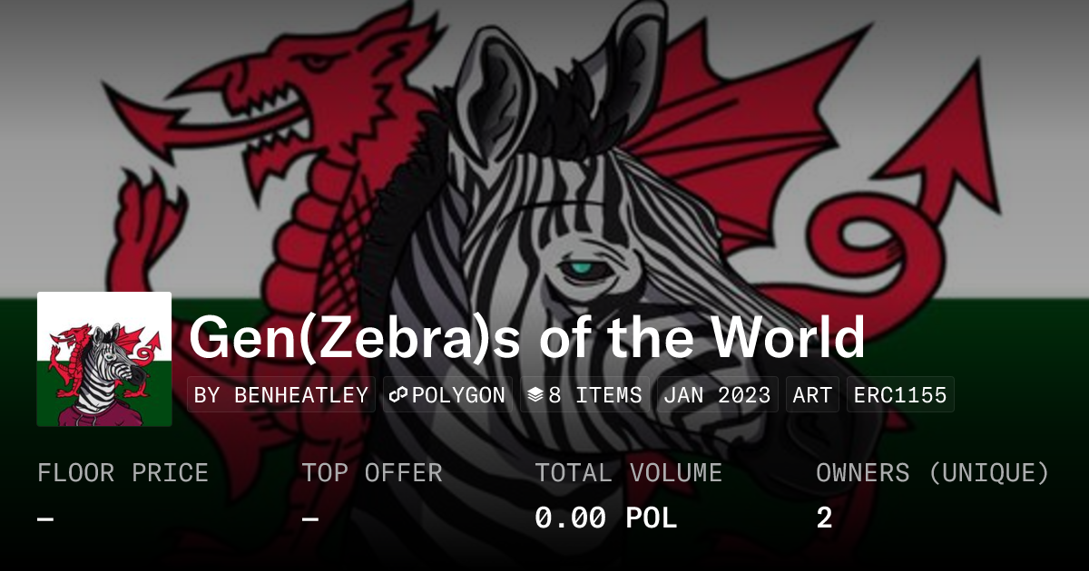 Gen(Zebra)s of the World - Collection | OpenSea