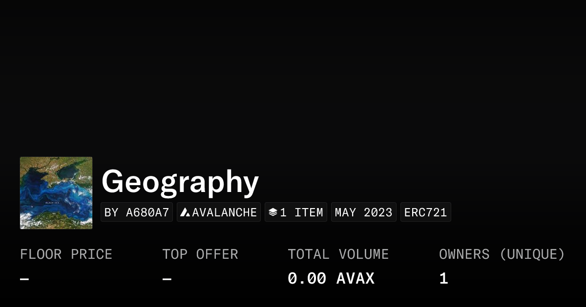 Geography - Collection | OpenSea