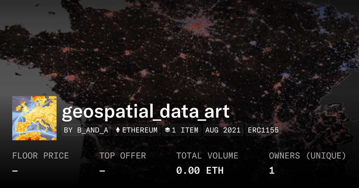 geospatial_data_art - Collection | OpenSea