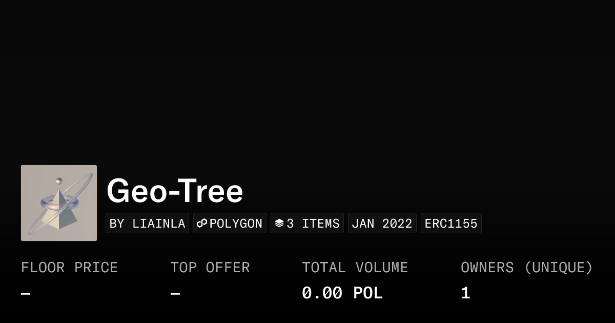 Geo-Tree - Collection | OpenSea