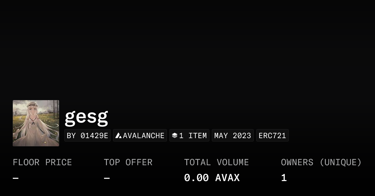 gesg - Collection | OpenSea