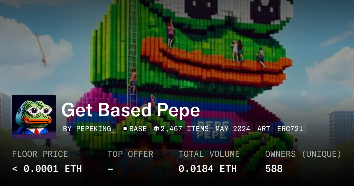 Get Based Pepe - Collection | OpenSea