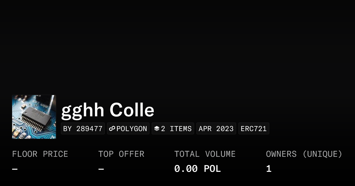 gghh Colle - Collection | OpenSea