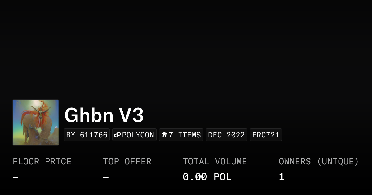 Ghbn V3 - Collection | OpenSea
