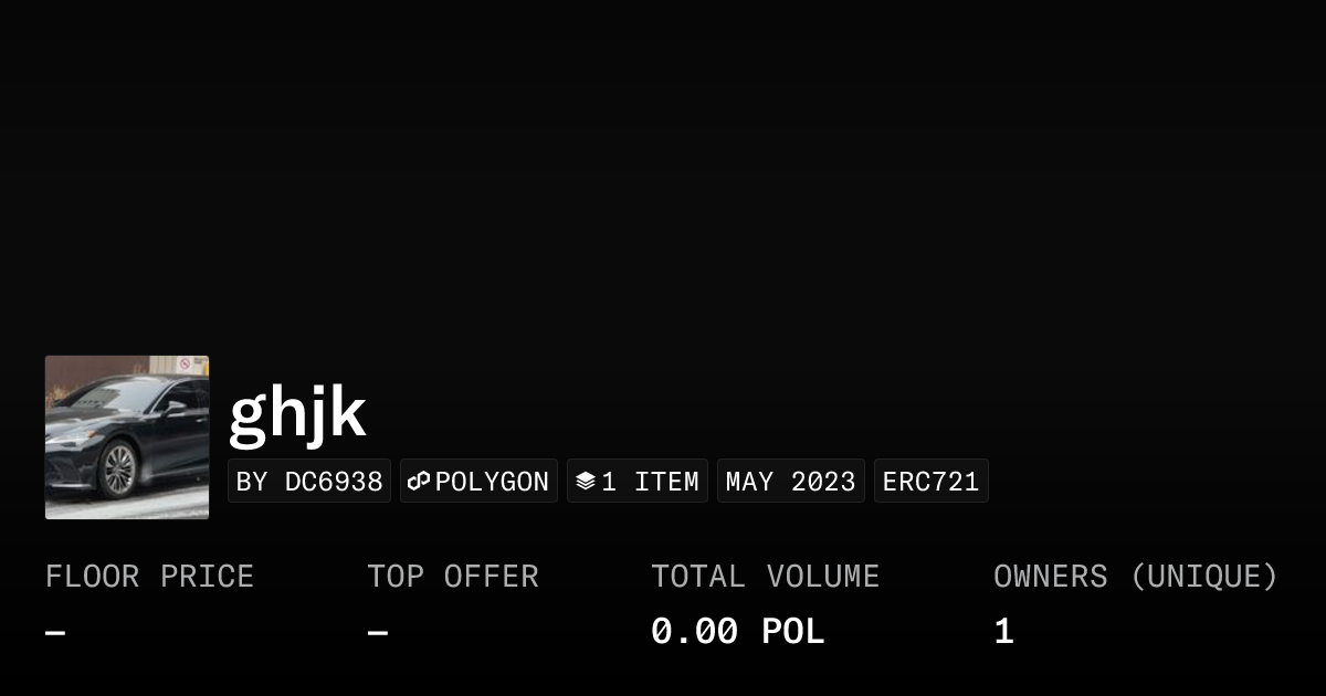 ghjk - Collection | OpenSea