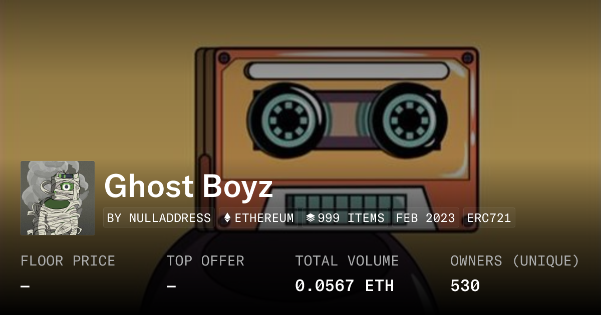 Ghost Boyz - Collection | OpenSea