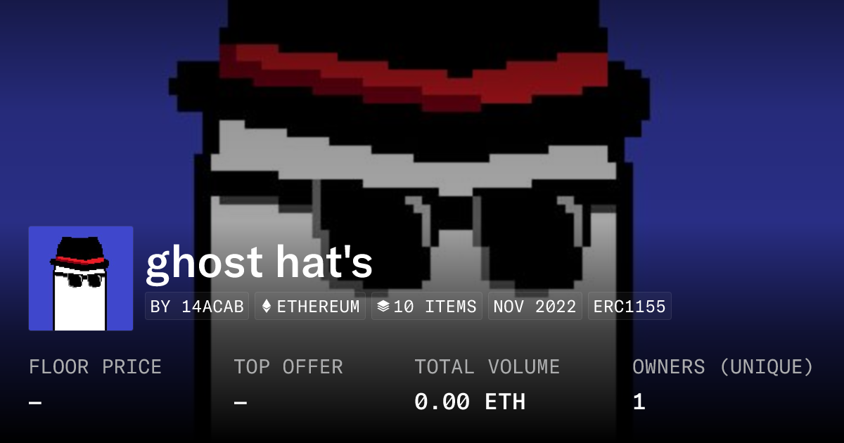 ghost hat's - Collection | OpenSea