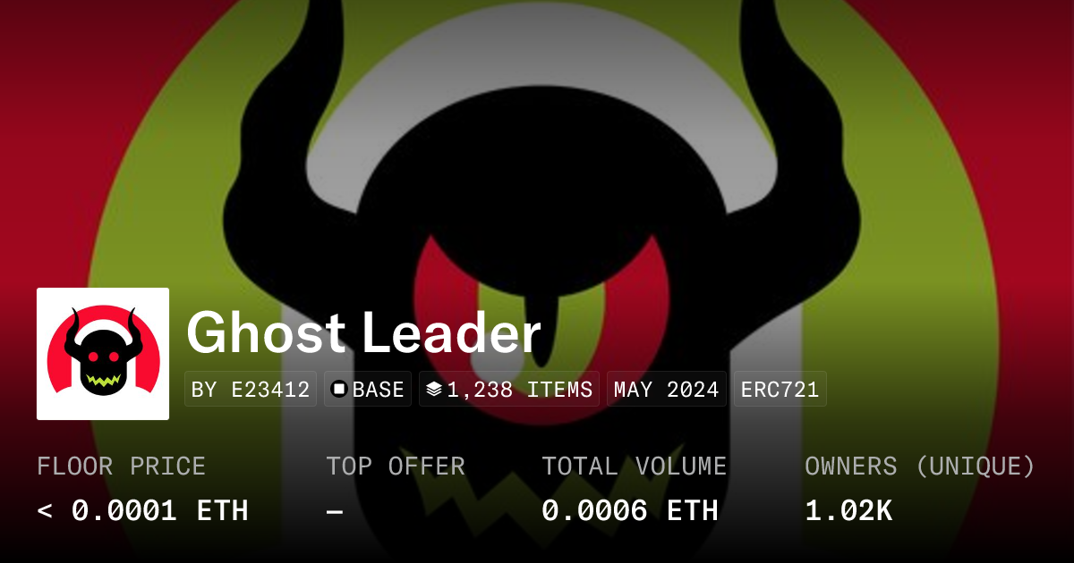 Ghost Leader - Collection | OpenSea