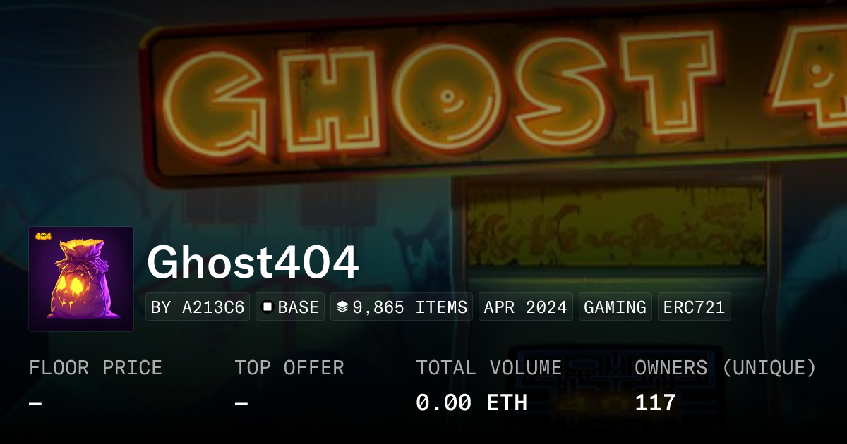 Ghost404 - Collection | OpenSea