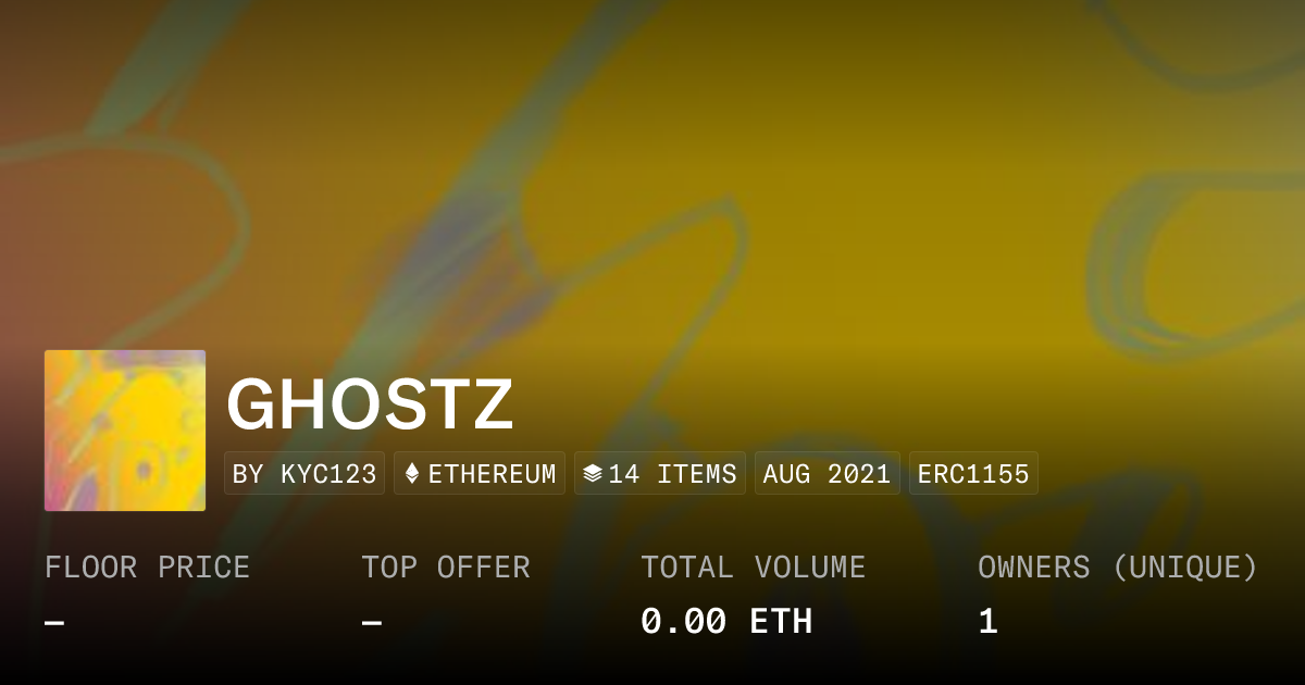 GHOSTZ - Collection | OpenSea