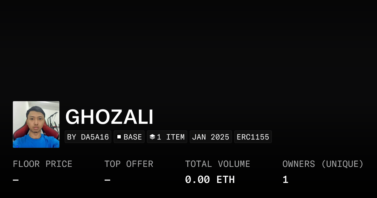 GHOZALI - Collection | OpenSea