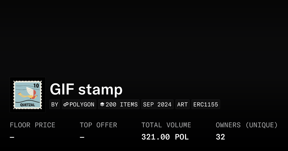 GIF stamp - Collection | OpenSea