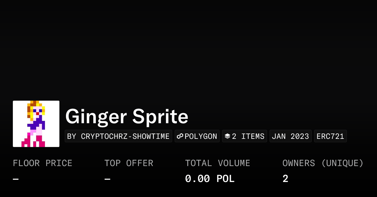 Ginger Sprite - Collection | OpenSea